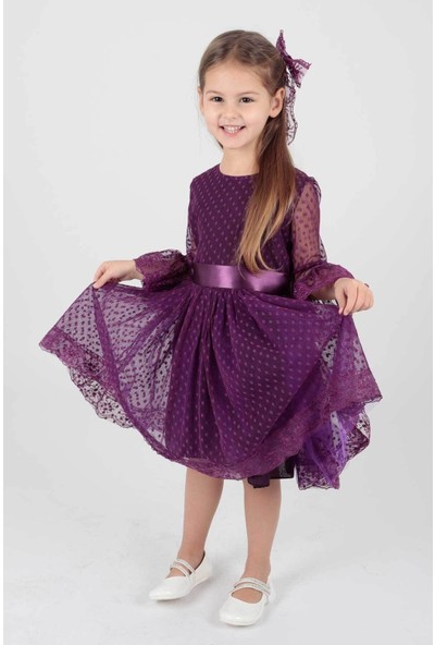Ahenk Kids AK214243 Kız Çocuk Tül Elbise