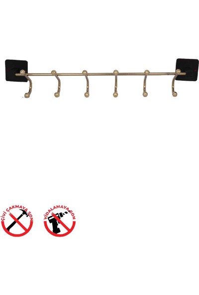 Innova Yapışkanlı 6'lı Dekoratif Askı Innova Yapışkanlı 6'lı Dekoratif Askı