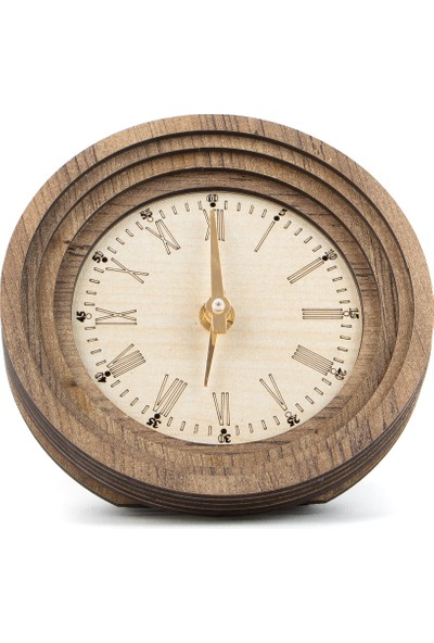 Ructure Design Katmanlı Sessiz Akar Mekanizmalı Ahşap Saat