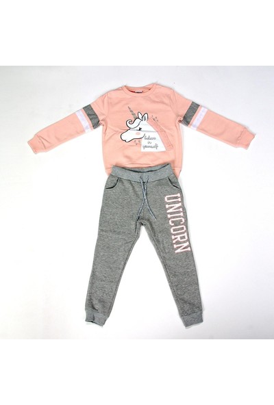 Mojqueno Kids Kız Çocuk Eşofman Takımı Pembe Unıcorn Desenli Takım Mojqueno Kids Kız Çocuk Eşofman Takımı Pembe Unıcorn Desenli Takım