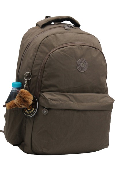 Bevitton Krinkıl Su Geçirmez Kumaş Moden Unisex Kadın Vizon Sırt Çantası 2200 Bevitton Krinkıl Su Geçirmez Kumaş Moden Unisex Kadın Vizon Sırt Çantası 2200