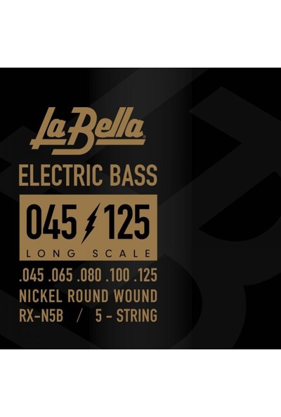 La Bella RX-N5B Bas Gitar Teli (45-125) La Bella RX-N5B Bas Gitar Teli (45-125)