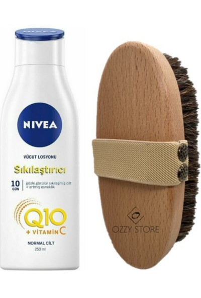 Nivea Doğal At Kılı Banyo Fırçası ve Nıvea Sıkılaştırıcı Vücut Losyonu 250 Ml. Nivea Doğal At Kılı Banyo Fırçası ve Nıvea Sıkılaştırıcı Vücut Losyonu 250 Ml.