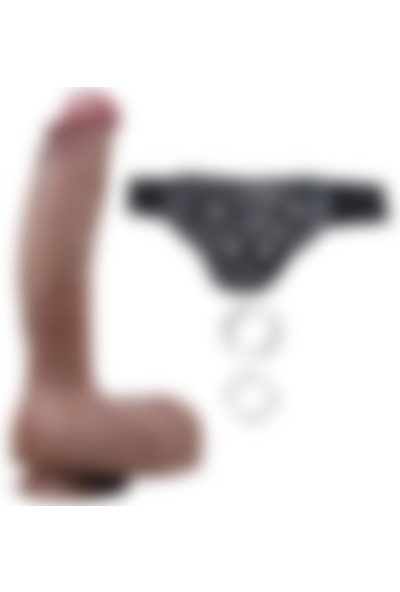 Çift Katmanlı 27 cm Ultra Gerçekçi Strap On Realistik PENIS-411052 Çift Katmanlı 27 cm Ultra Gerçekçi Strap On Realistik PENIS-411052
