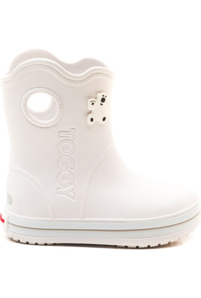 Minipicco Beyaz Çocuk Yağmur Çizmesi