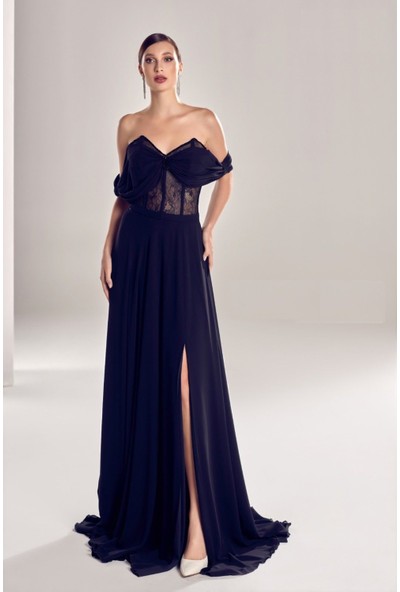 Nıobe Askılı Dekolteli Fırsırlı Dantel Işlemeli Tasarım Abiye Mezuniyet Elbisesi Nıobe Askılı Dekolteli Fırsırlı Dantel Işlemeli Tasarım Abiye Mezuniyet Elbisesi