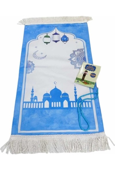 Hicaz Avm Küçük Boy Dijital Baskı Çocuk Seccadesi Namaz Kitabı,tesbih Hicaz Avm Küçük Boy Dijital Baskı Çocuk Seccadesi Namaz Kitabı,tesbih