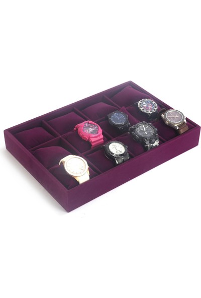 Standmarket Bileklik ve Saat Tablası Ithal 12'li Mor