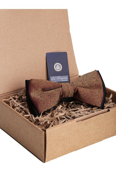 Kravatkolik Safran - Mor Kum Desen Papyon P1361