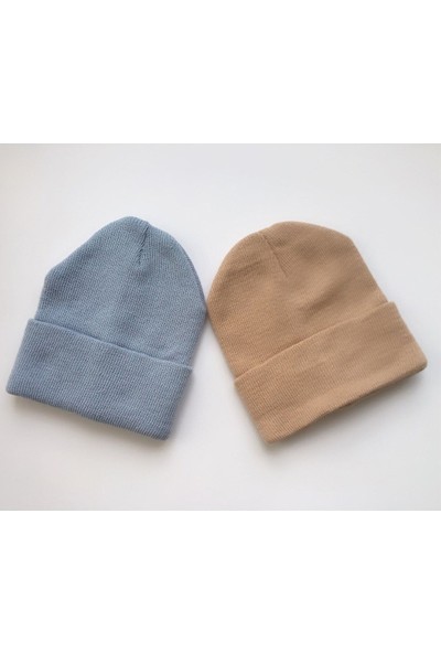 T-Light Unisex Basic Bere Seti Bebe Mavisi & Bej Rengi T-Light Unisex Basic Bere Seti Bebe Mavisi & Bej Rengi