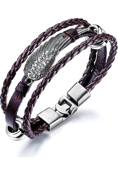 Trendd Erkek Deri Bileklik－2 Parça (Yurt Dışından)