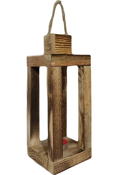 Fh Ticaret Ahşap Mumluk Fener (1 Adet)
