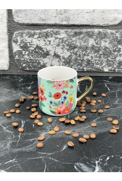 Yzhome Porselen Yaldızlı Kupa Bardak 150ML Kahve Kupası Çay Bardağı Yzhome Porselen Yaldızlı Kupa Bardak 150ML Kahve Kupası Çay Bardağı