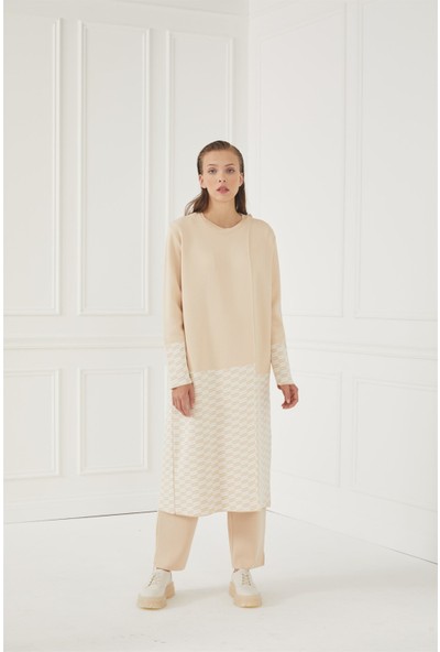 Niqozza Lorah Soğuk Iplik Kap Bej