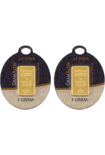 İAR 2 Adet 24 Ayar Gram Altın