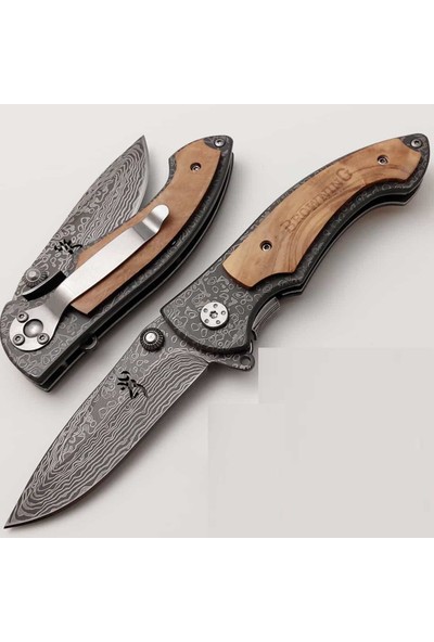 Tekin Hediyelik Browning Yeni Nesil Damascus Işlemeli Çakı Tekin Hediyelik Browning Yeni Nesil Damascus Işlemeli Çakı