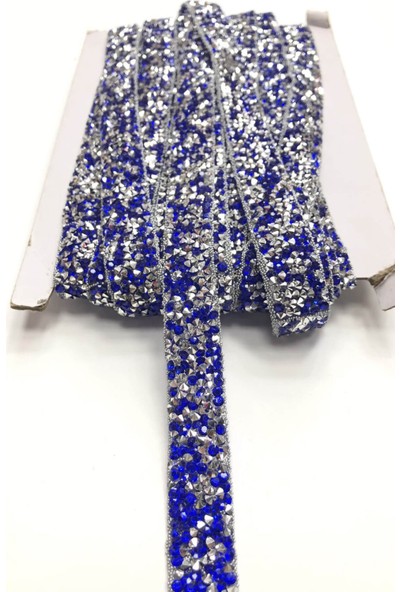 Hayalperest Boncuk Mavi Ütü ile Yapışan Şerit Aplik Hayalperest Boncuk Mavi Ütü ile Yapışan Şerit Aplik