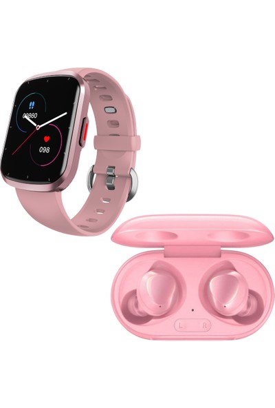 Zamak Samsung Galaxy Buds+ Pembe Bluetooth Kulaklık HW13 Pembe Akıllı Saat Zamak Samsung Galaxy Buds+ Pembe Bluetooth Kulaklık HW13 Pembe Akıllı Saat