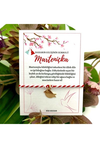 Wish Design Kuşlu Marteniçka Bileklik Wish Design Kuşlu Marteniçka Bileklik