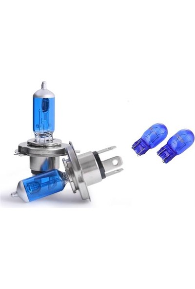 Bernam H4 Tip Beyaz Far Ampül Park Ampülü Hediyeli