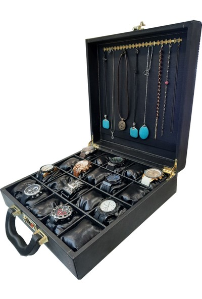 Standmarket Saat Çantası Diplomat Model 20'li Siyah Standmarket Saat Çantası Diplomat Model 20'li Siyah