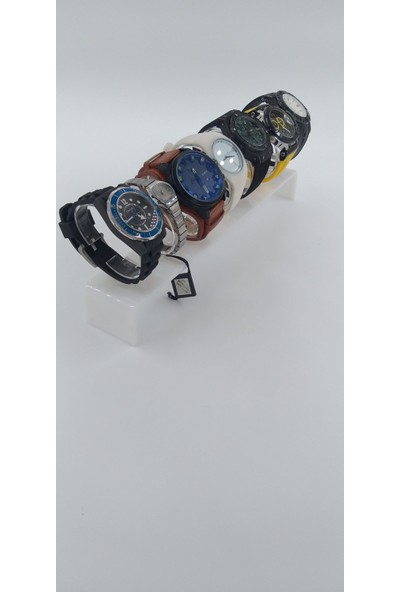 Standmarket Saat Standı 6'lı Pleksi Beyaz Küçük Standmarket Saat Standı 6'lı Pleksi Beyaz Küçük