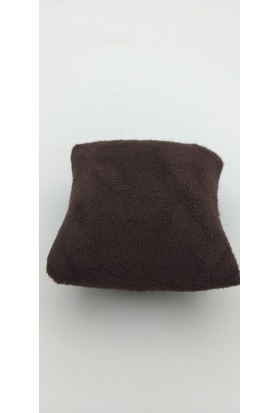 Standmarket Saat Yastığı Yerli Süet Koyu Kahve Renk (10 Adet)