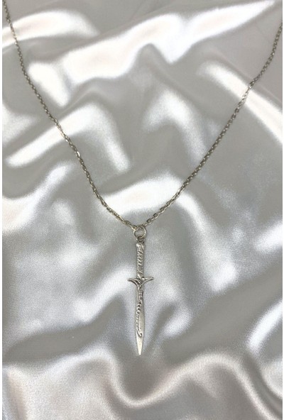 Yirmiiki Aksesuar The Legend Of Zelda Erkek Kadın Kolye Antik Gümüş Kaplama - 60 cm Düz Zincir