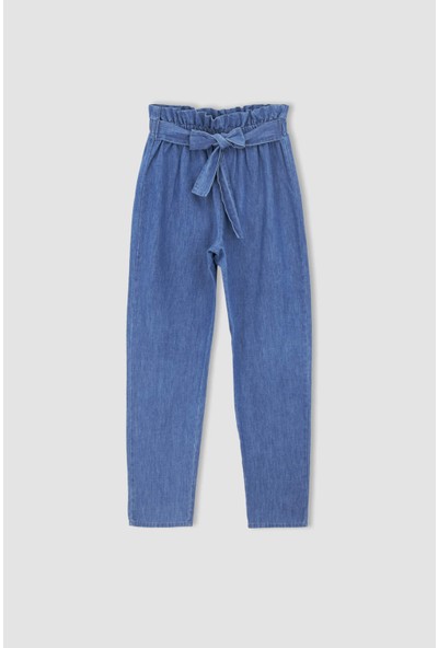 DeFacto Kız Çocuk Carrot Fit Jean Pantolon T2856A622SP DeFacto Kız Çocuk Carrot Fit Jean Pantolon T2856A622SP