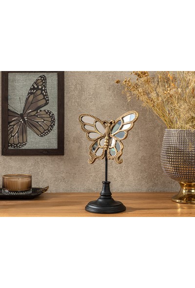 English Home Butterfly Biblo 19X10,6X27,8 cm Gold English Home Butterfly Biblo 19X10,6X27,8 cm Gold