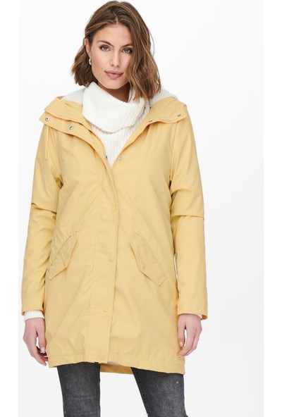 Only Kadın Uzun Yağmurluk 65515206116 Sarı