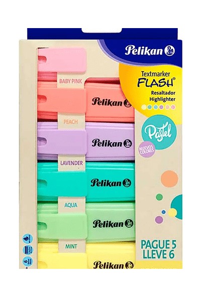 Pelikan Fosforlu Kalem Pastel 6 Lı PL60078802FK6 Pelikan Fosforlu Kalem Pastel 6 Lı PL60078802FK6