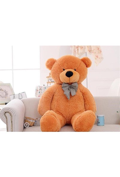Sole Papyonlu Sevimli Peluş Şaşkın Ayı 80 cm -