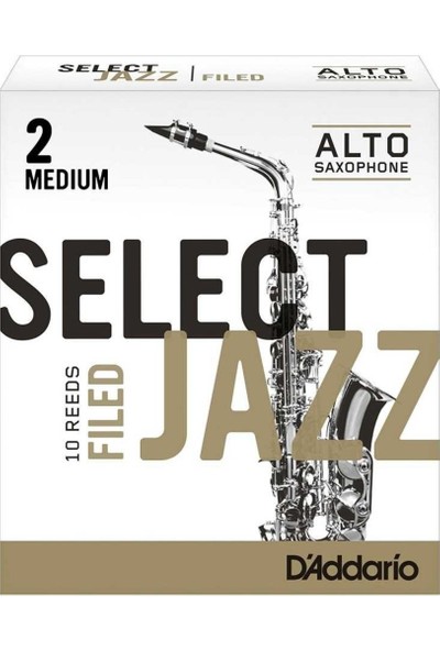 DAddario Woodwinds Rico Jazz Select RSF10ASX2M Alto Saksafon Kamışı No:2 Medium DAddario Woodwinds Rico Jazz Select RSF10ASX2M Alto Saksafon Kamışı No:2 Medium