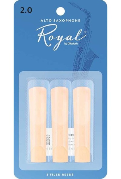 DAddario Woodwinds Rico Royal RJB0320 Alto Saksafon Kamışı (3 Lü) No:2 DAddario Woodwinds Rico Royal RJB0320 Alto Saksafon Kamışı (3 Lü) No:2