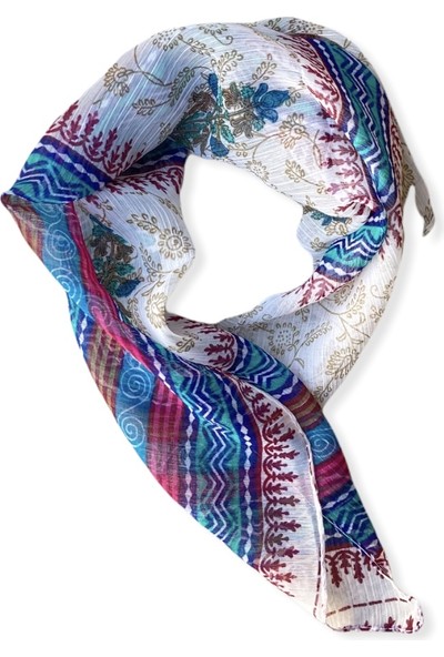 Nil New Shop Desenli Viskon Fular NILFUL23