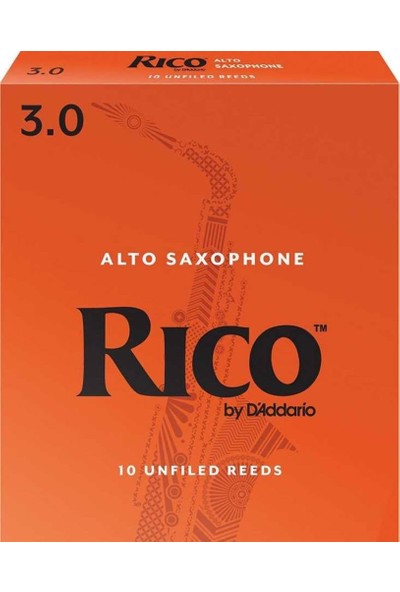 DAddario Woodwinds Rico RJA1030 Alto Saksafon Kamışı No:3 DAddario Woodwinds Rico RJA1030 Alto Saksafon Kamışı No:3