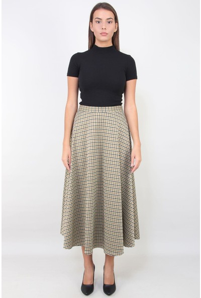Alexandergardı Desenli Uzun Etek (B21-45124)