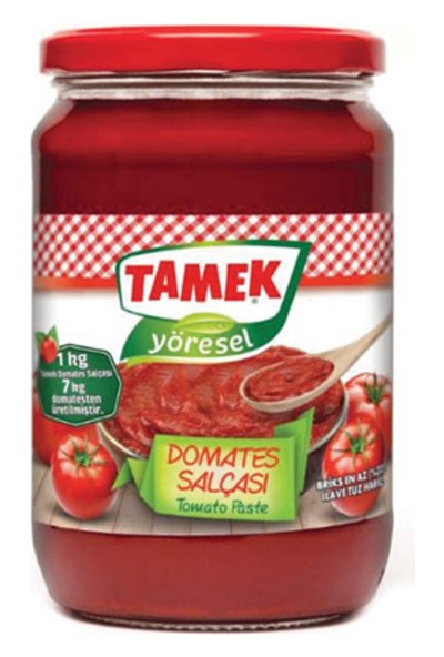 Tamek Salça Cam 700 gr Tamek Salça Cam 700 gr