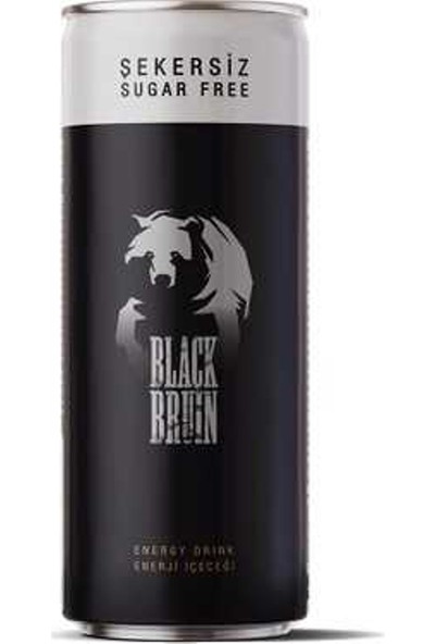 Black Bruın Enerjı Icecegı 250ML Sekersız Black Bruın Enerjı Icecegı 250ML Sekersız