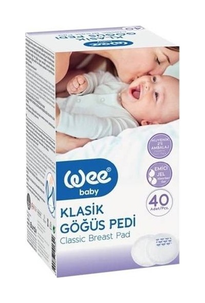 Wee Baby Klasık Gogus Pedı 40 Lı