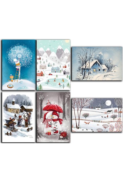 Tellgraf Simli 6'lı Kartpostal