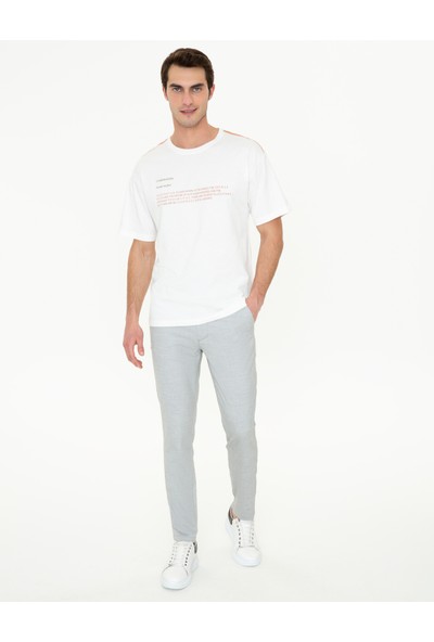 Pierre Cardin Açık Gri Slim Fit Chino Pantolon 50246536-VR001 Pierre Cardin Açık Gri Slim Fit Chino Pantolon 50246536-VR001