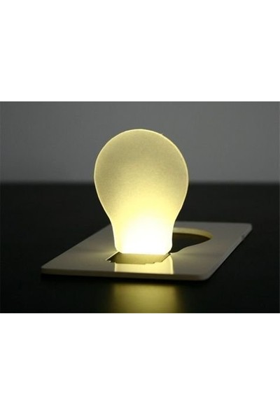 Lisinya Kredi Kartı Şeklinde Cep Fener Lamba