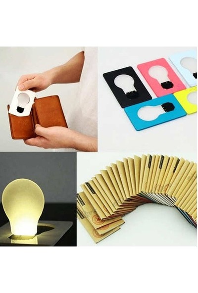 Lisinya Kredi Kartı Şeklinde Cep Fener Lamba