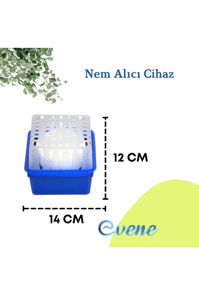 Evene Nem Alıcı Cihaz Aparat 450 gr Tablet Dahil Rutubet Giderici Önleyici Emici Küf Engelleyici Evene Nem Alıcı Cihaz Aparat 450 gr Tablet Dahil Rutubet Giderici Önleyici Emici Küf Engelleyici