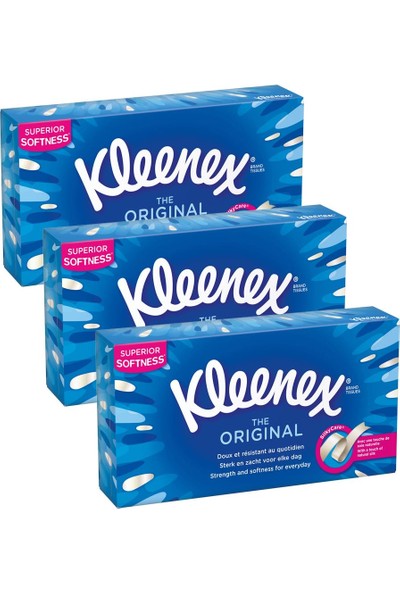 Kleenex Original Kutu Mendil 80LI 3 Paket