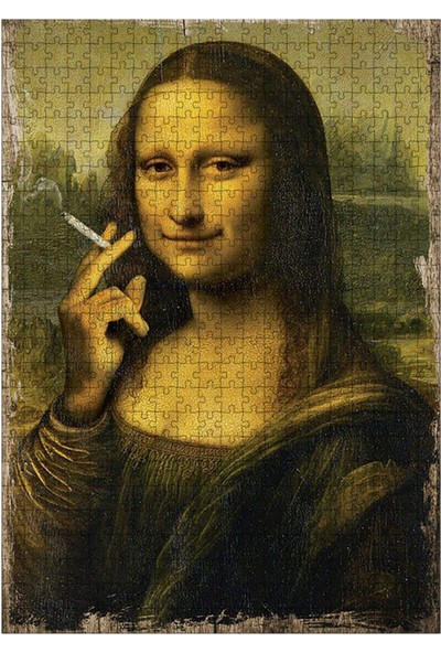Tablomega Ahşap Mdf Puzzle Yapboz Sigaralı Mona Lisa 500 Parça 50*70 cm Tablomega Ahşap Mdf Puzzle Yapboz Sigaralı Mona Lisa 500 Parça 50*70 cm