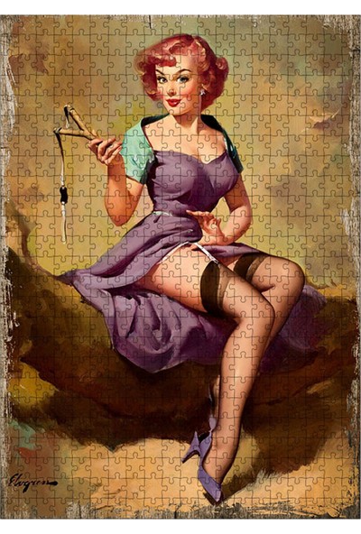 Tablomega Ahşap Mdf Puzzle Yapboz Seksy Kadın 500 Parça 50*70 cm Tablomega Ahşap Mdf Puzzle Yapboz Seksy Kadın 500 Parça 50*70 cm