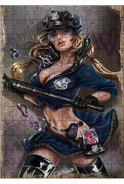 Tablomega Ahşap Mdf Puzzle Yapboz Savaşçı Kadın 120 Parça 25*35 cm